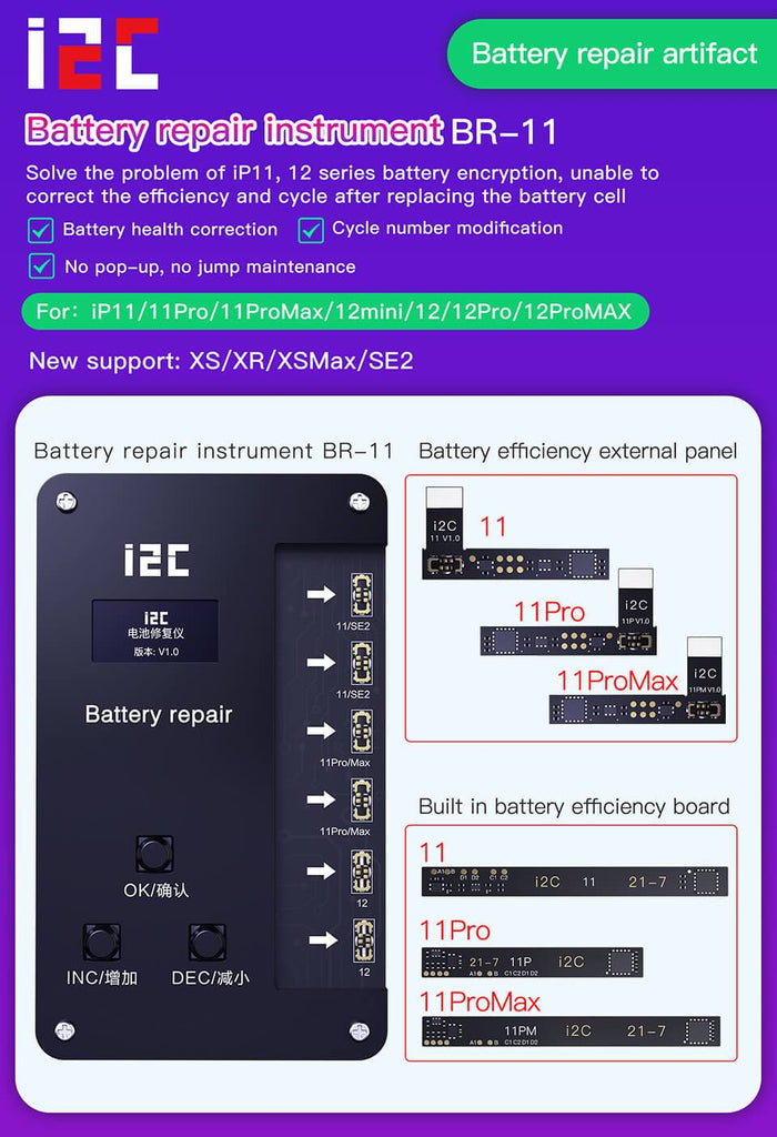 The I2C Battery Data Repair Programmer | Oriwhiz.com | ORIWHIZ